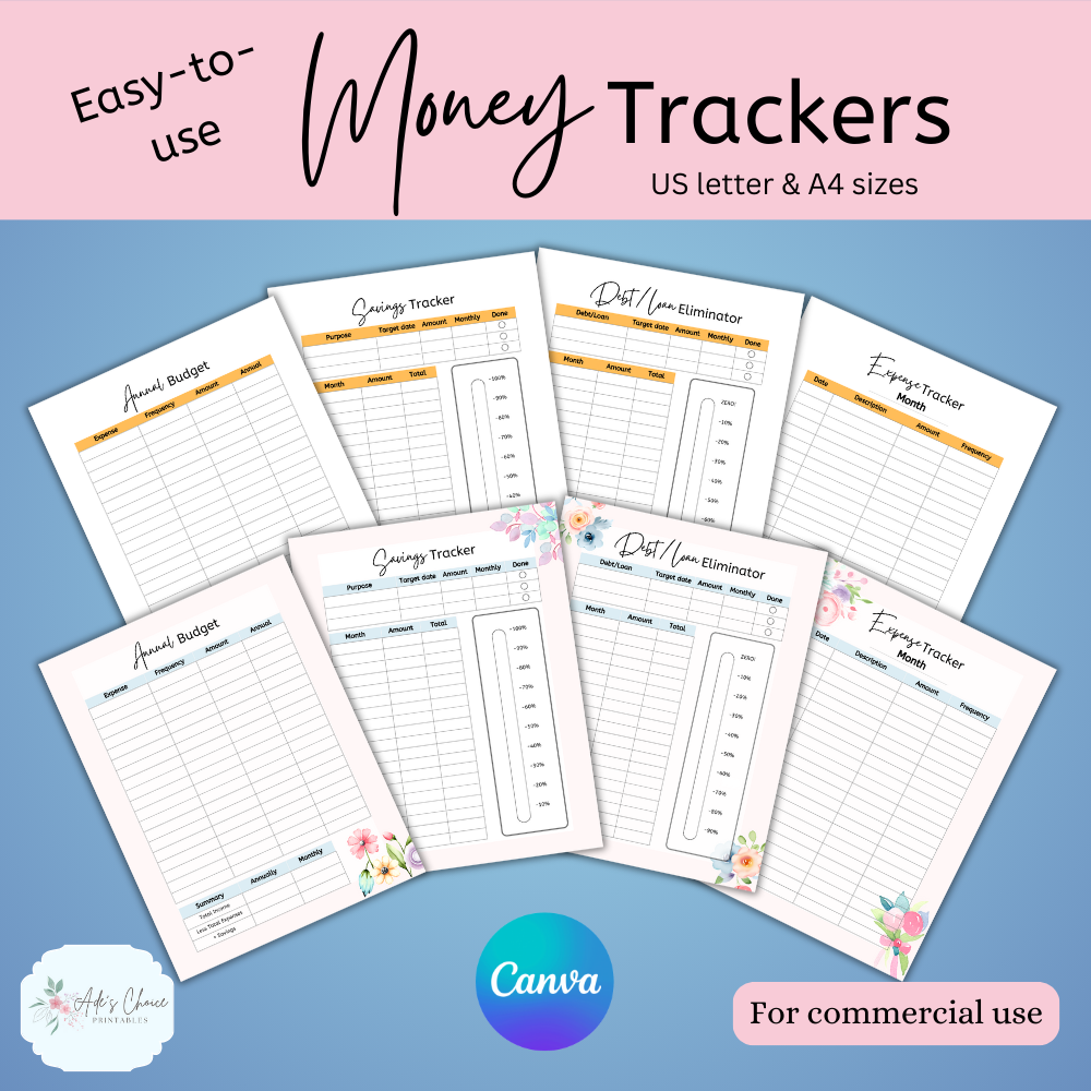 Money Trackers (Commercial Use) - Ade's Choice